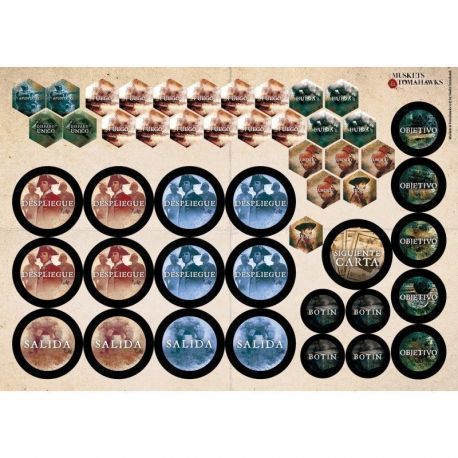 Tokens Muskets and Tomahawks V2 (Castellano) - Bandua Wargames Tienda ...