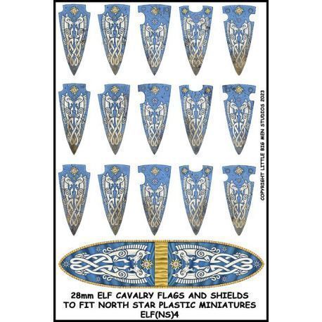 Elf Cavalry Flags and Shields North Star The Oathmark