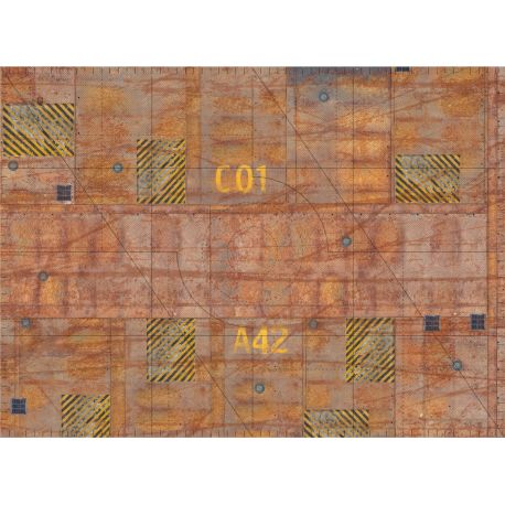 Subhive mat 44'X60' with deployment zones for warhammer 40k Bandua Mats