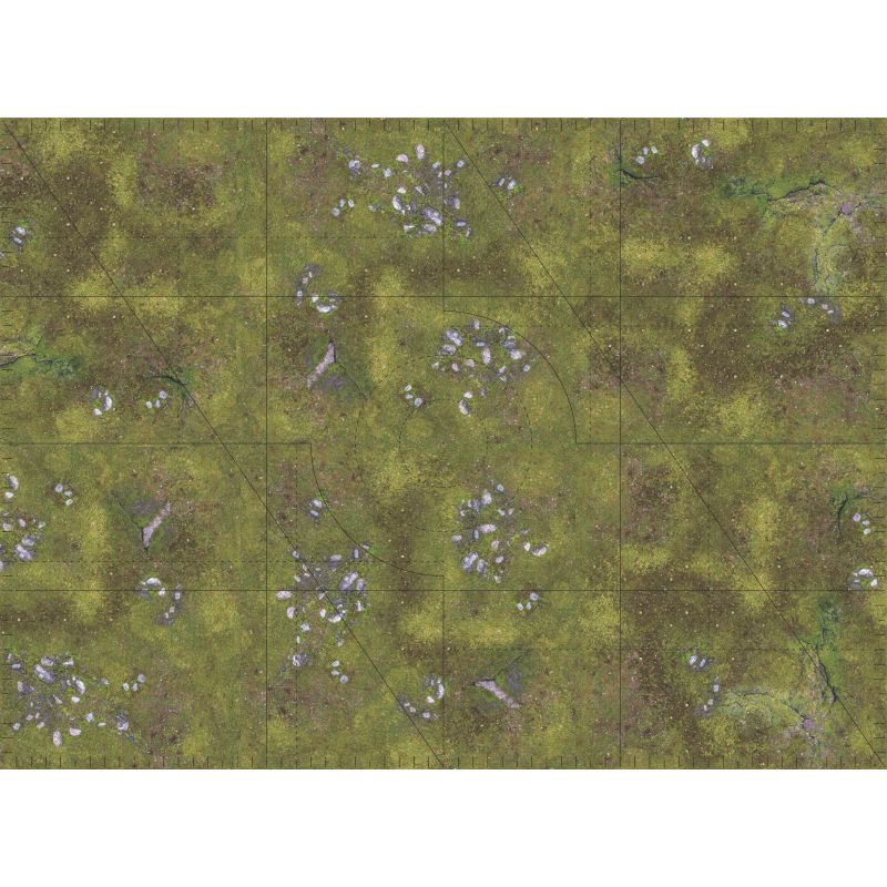 Highlands mat 44'X60' with deployment zones for warhammer 40k Bandua Mats