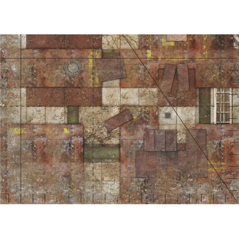 Deck mat 44'X60' with deployment zones for warhammer 40k Bandua Mats