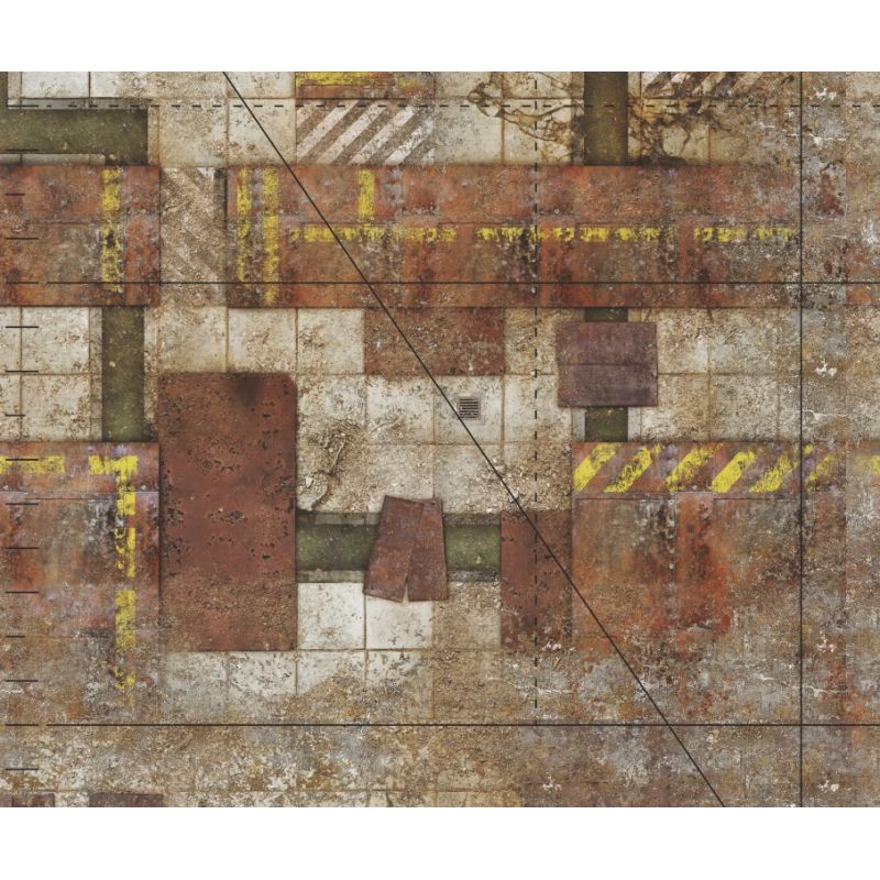 Deck mat 44'X60' with deployment zones for warhammer 40k Bandua Mats