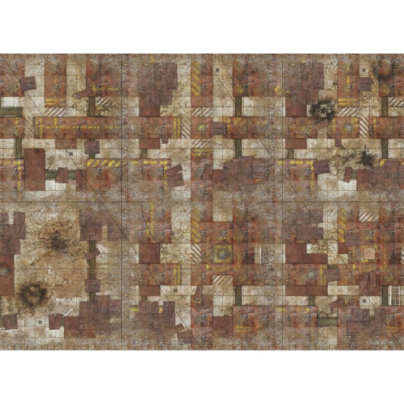 Deck mat 44'X60' with deployment zones for warhammer 40k Bandua Mats