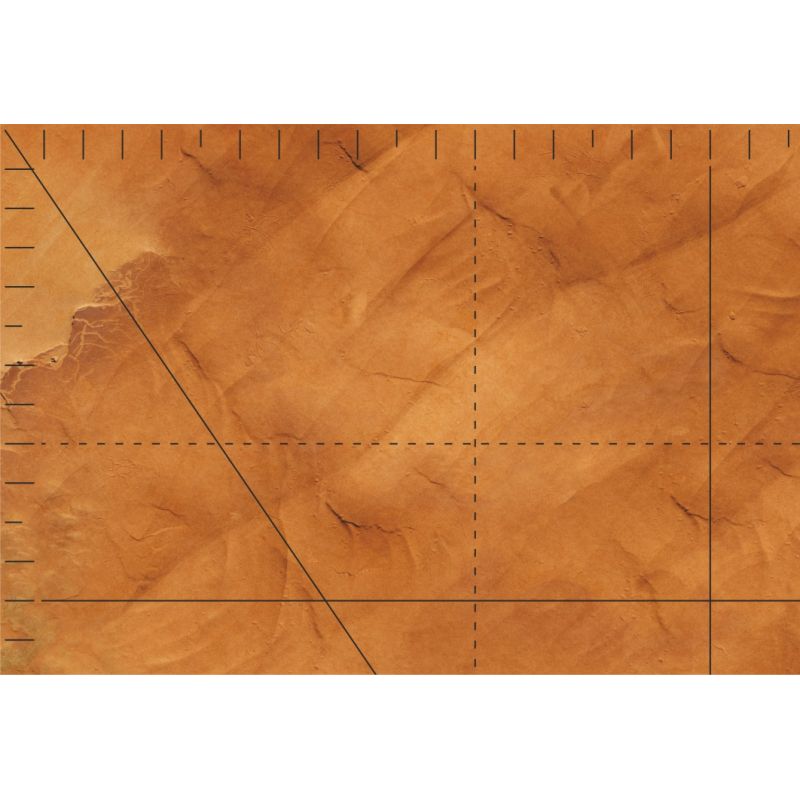 Desert mat 44'X60' with deployment zones for warhammer 40k Bandua Mats