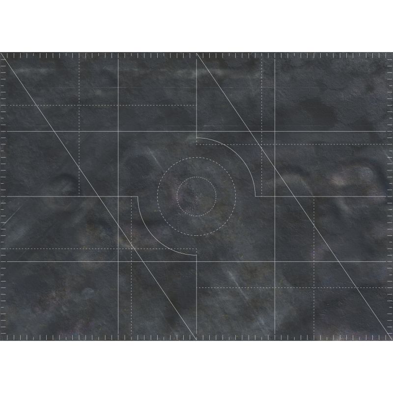 Lost City mat 44'X60' with deployment zones for warhammer 40k Bandua Mats