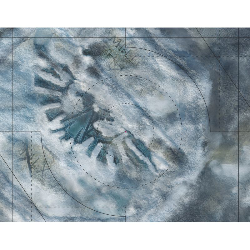 Imperiacl City Snow 2 mat 44'X60' with deployment zones for warhammer ...