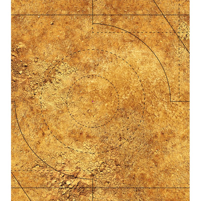 Arid Wastelands Play Mat 44"x60" by KRB STUDIO with deployment zones ...