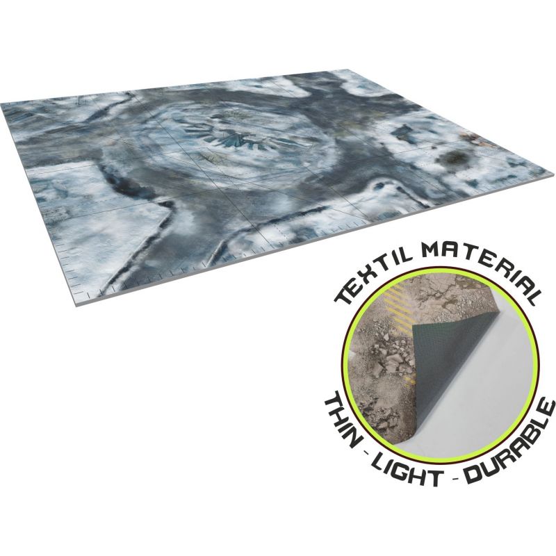 Imperiacl City Snow 2 mat 44''X60'' with deployment zones for warhammer ...
